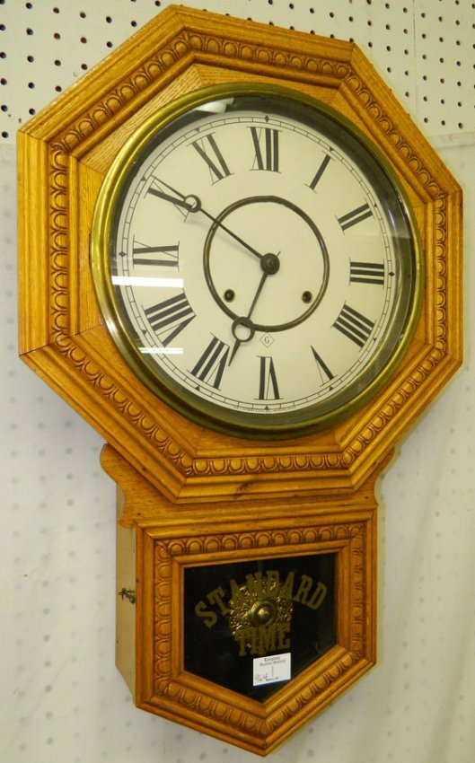 Atkins Octagonal Schoolhouse Wall Clock Price Guide