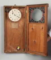 Benjamin Morrill Mirror Clock, Boscawen, NH Price Guide