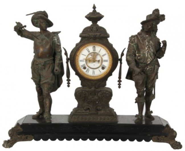 Ansonia Double Figural Mantle Clock Price Guide