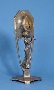 Silver Plated Art Deco Mantel Clock Price Guide