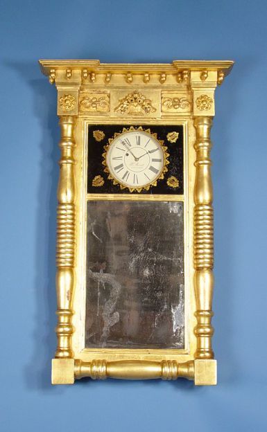 Ben Morrill New Hampshire Mirror Wall Clock Price Guide