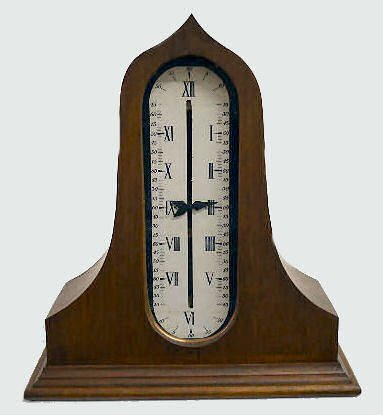 Chain Driven Shelf Clock w/Vertical Dial Price Guide