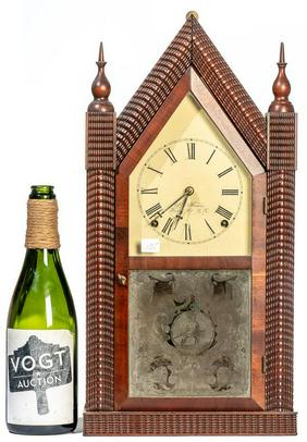 J.C. Brown Steeple Ripple Clock, Circa 1850 Price Guide