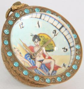 Omega Erotic Glass Ball Clock-ClockPrices.Com