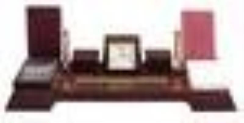Asprey Leather Desk Set With Clock Price Guide