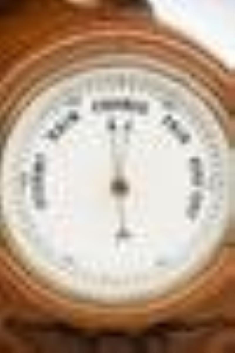 French Oak Clock & Barometer Weather Station Price Guide