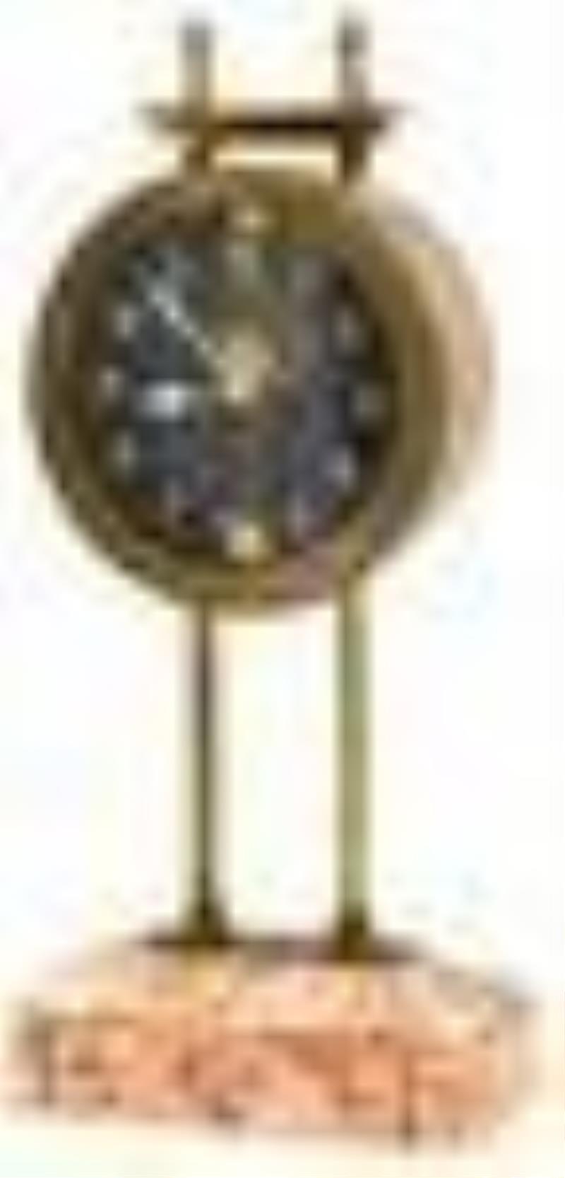 English Brass & Marble Keyless Gravity Clock Price Guide