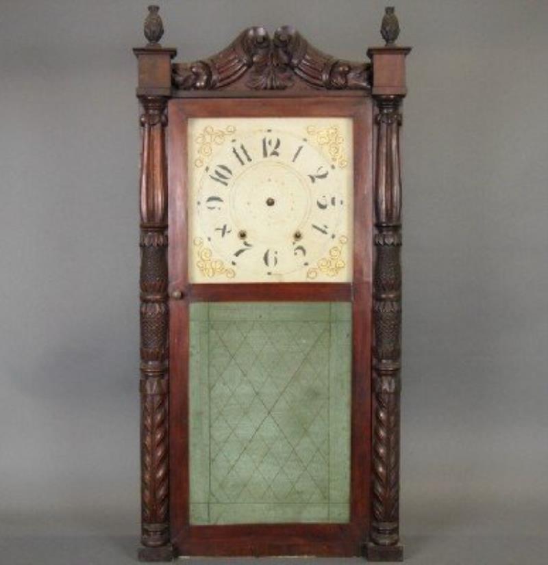 Asa Munger Mahogany Shelf Clock Price Guide