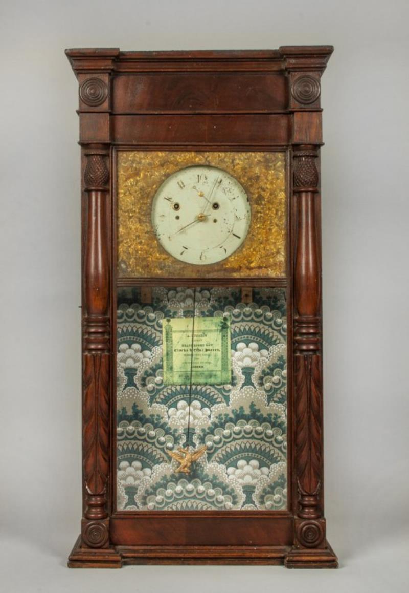 Asa Munger Mahogany Shelf Clock Price Guide