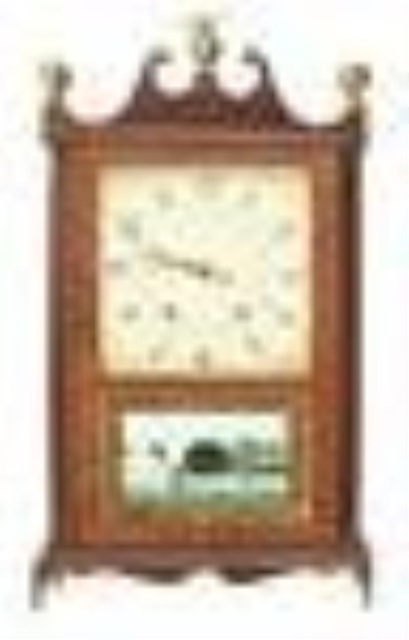 ELI TERRY PILLAR AND SCROLL SHELF CLOCK. Price Guide