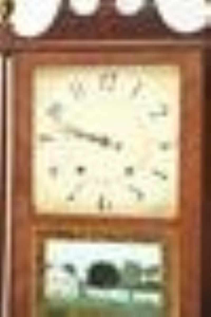 ELI TERRY PILLAR AND SCROLL SHELF CLOCK. Price Guide