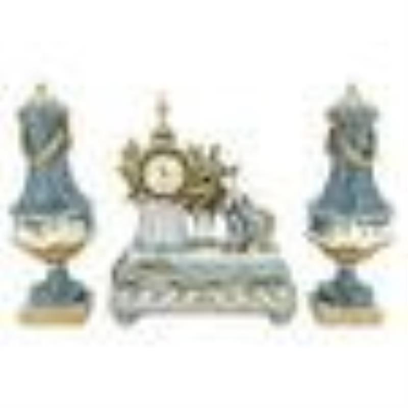 Antique Capodimonte Mantle Clock Set Price Guide