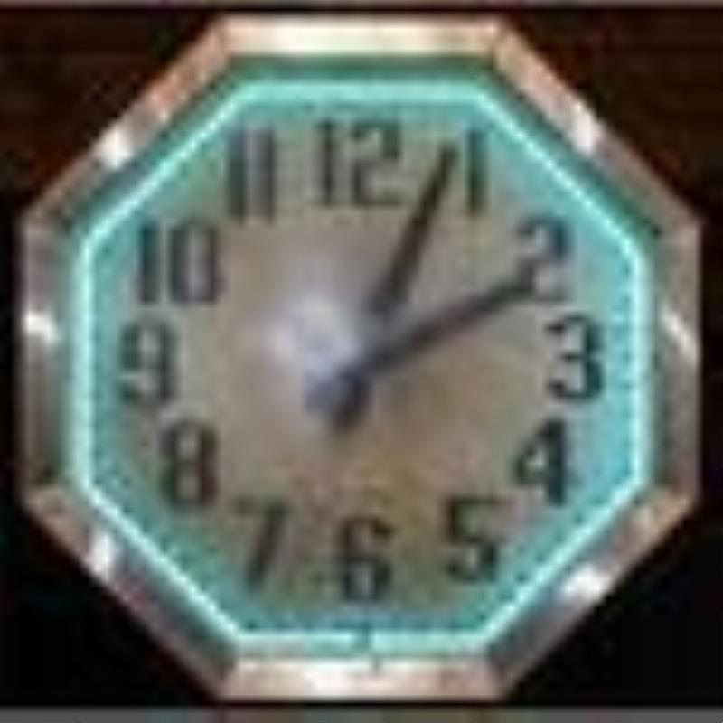 Octagonal Gas Station Neon Clock Price Guide