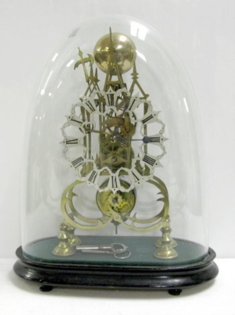 19th c English Single Fusee Skeleton Clock Price Guide