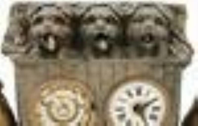 Mayer Dogs Wagging Tongues Jester Clock and Barometer Price Guide