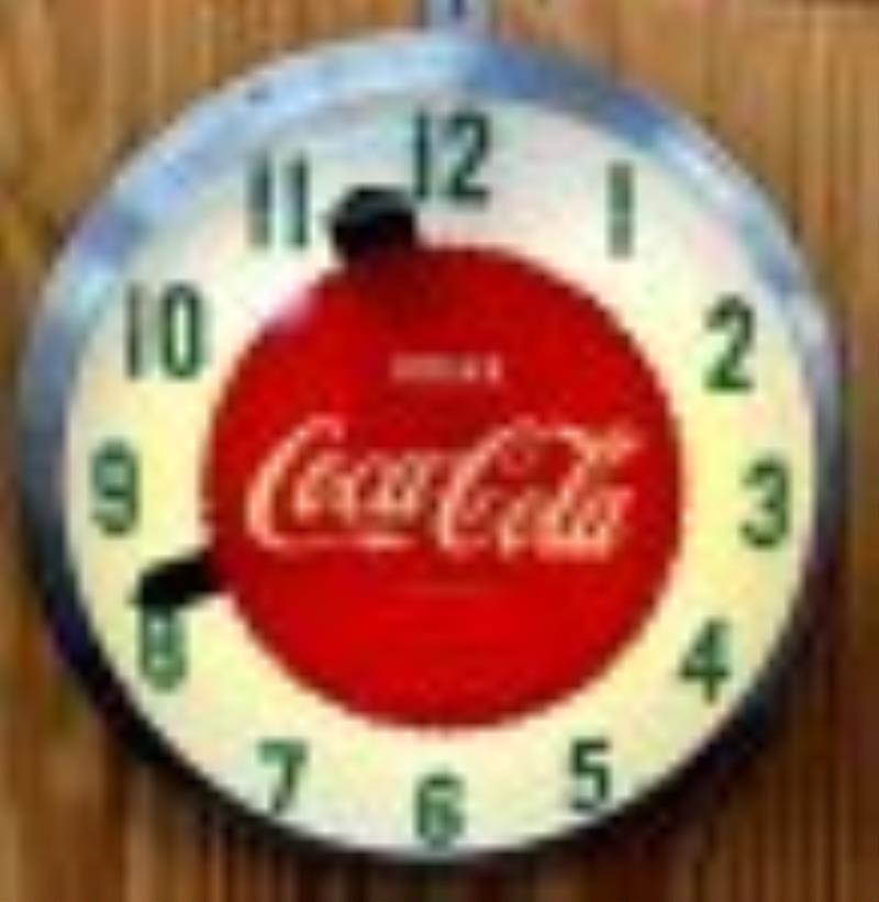 Drink Coca Cola Clock by Modern Clock Advertising Co. Price Guide