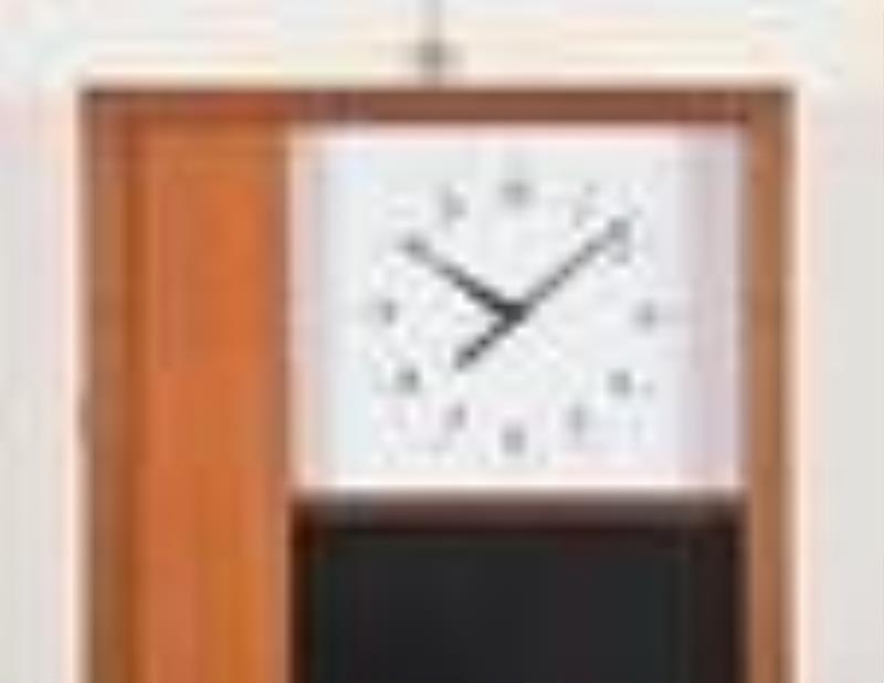 A Synchronome seconds beating master clock with mid century modern ...