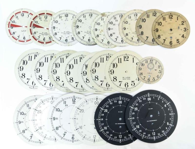Lot of clock dials Price Guide
