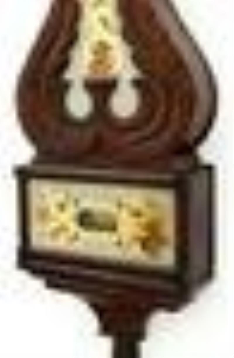 Mahogany Lyre Banjo Clock Price Guide