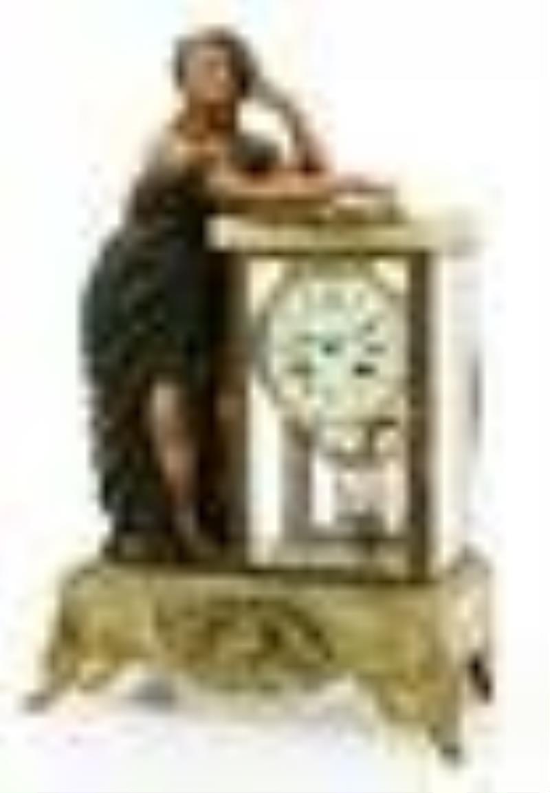 French Crystal Regulator Clock, Retailed by Shreve, Crump & Low, Boston ...