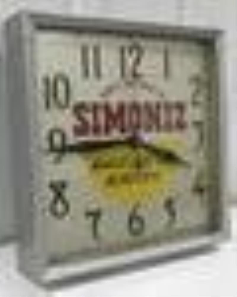 Vintage Simoniz Car Polsih Advertising Clock Price Guide