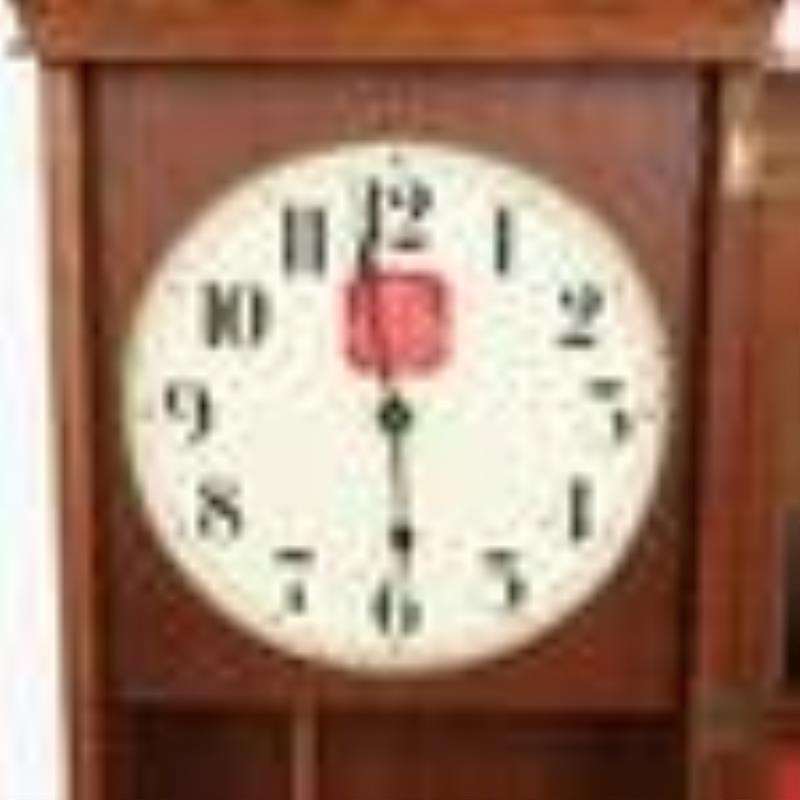 American Oak & Reverse Painted Regulator Clock Price Guide