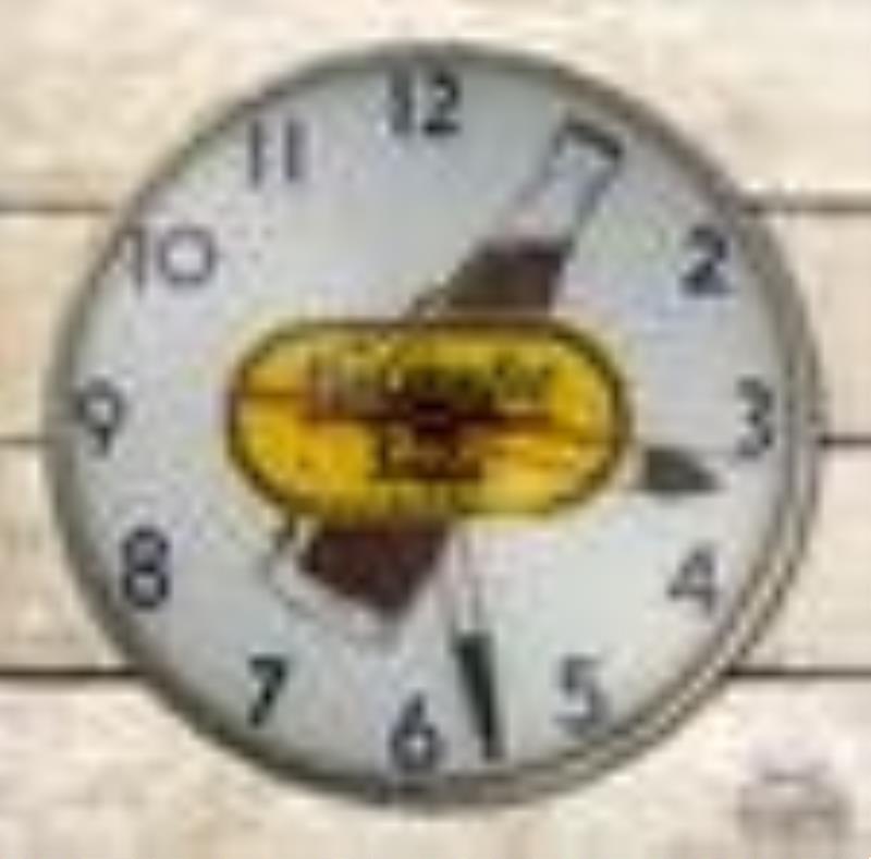 15″ NuGrape Soda Telechron Lighted Advertising Clock Price Guide