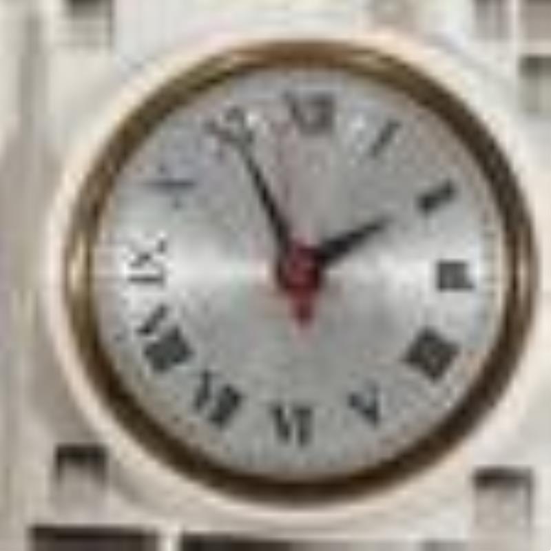 Art Deco Porcelain Skyscraper Clock-ClockPrices.Com
