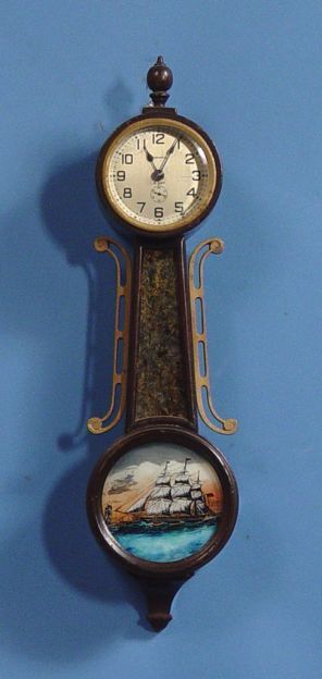 Ansonia Miniature Banjo Wall Clock-ClockPrices.Com