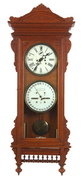 Waterbury Calendar No. 25 Double Dial Clock Price Guide