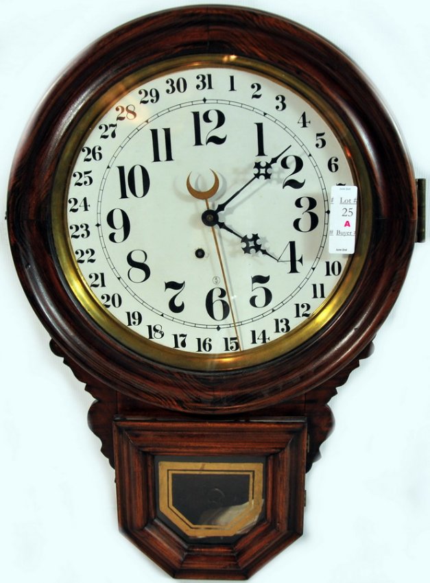 Ingraham Dew Drop Calendar Schoolhouse Clock Price Guide