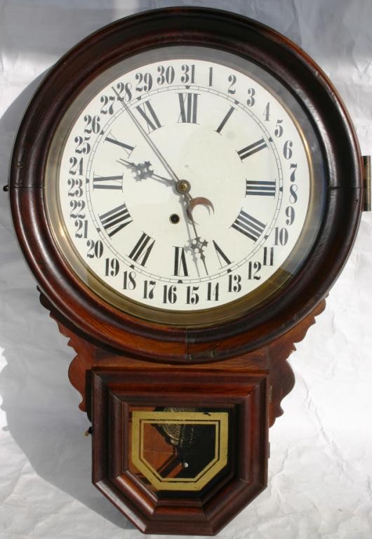 Ingraham Dew Drop Calendar Schoolhouse Clock Price Guide