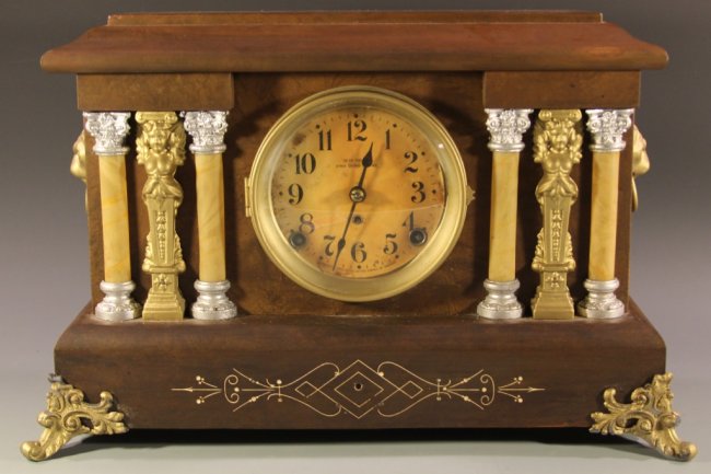 Seth Thomas Ding Dong Strike Wood Mantel Clock Price Guide
