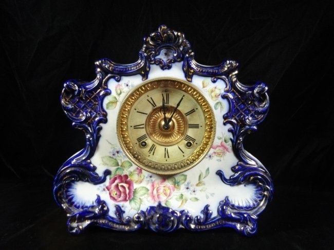 Ansonia Dresden Extra Porcelain Mantle Clock Price Guide