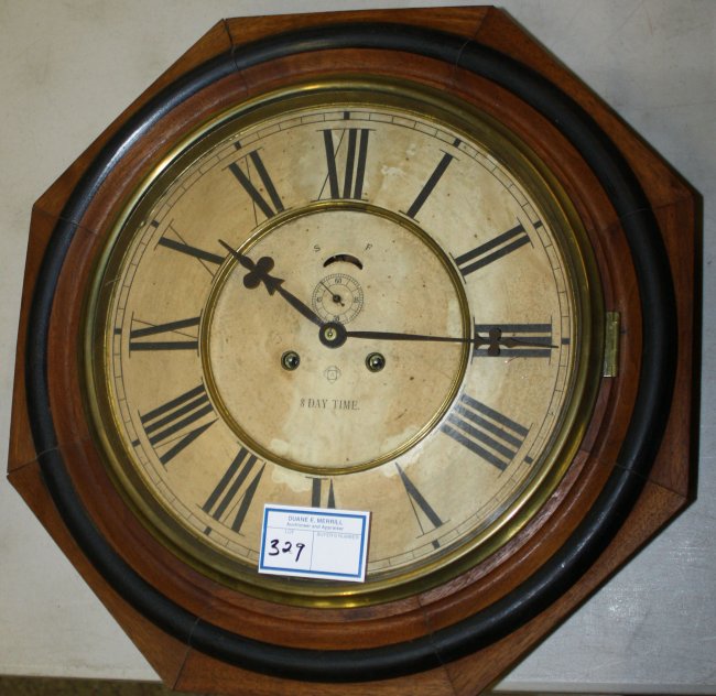 Large Ansonia Oak Gallery Clock Price Guide