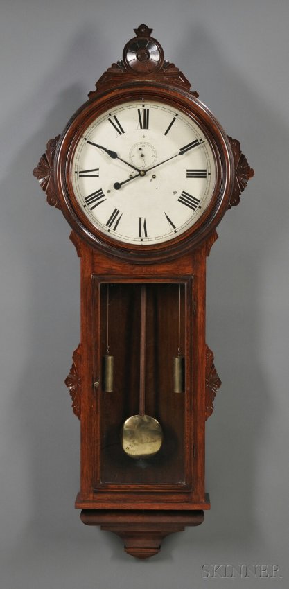 Ansonia General Oak Case Regulator Wall Clock Price Guide