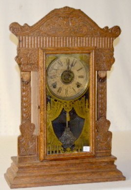 Gilbert Jewel No.11 Oak Pressed Kitchen Clock Price Guide