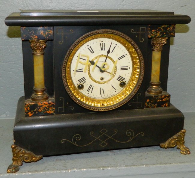 Antique Seth Thomas Faux Marble Mantle Clock Price Guide