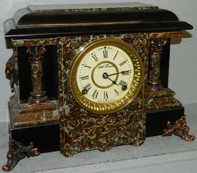 Antique Seth Thomas Faux Marble Mantle Clock Price Guide
