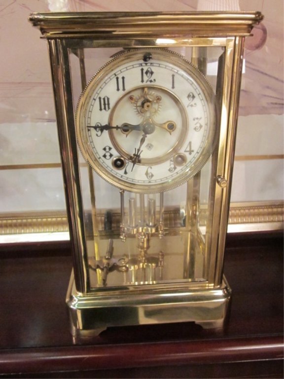 Ansonia “mercury” Marble Mantel Clock-ClockPrices.Com