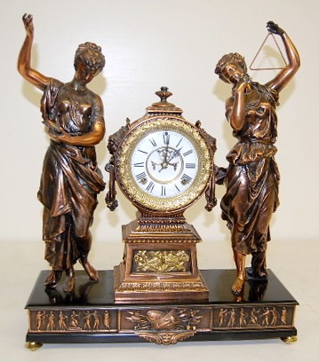 Antique Ansonia “muse” Lady Statue Clock Price Guide