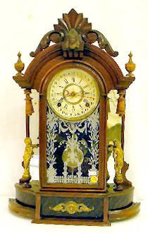 Gilbert “occidental” Mirror Side Mantel Clock-ClockPrices.Com