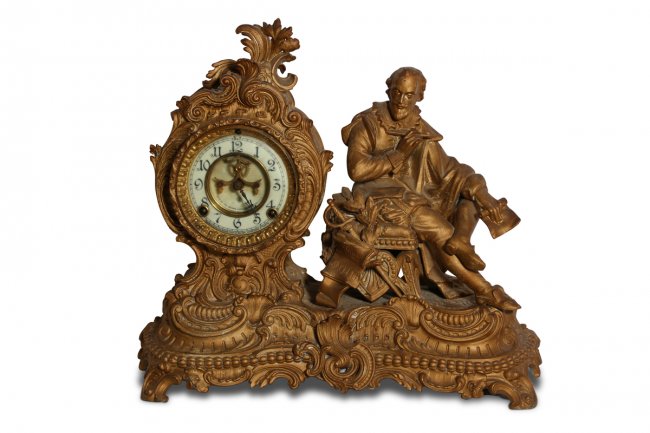 Antique Ansonia Figural Shakespeare Mantle Clock Price Guide